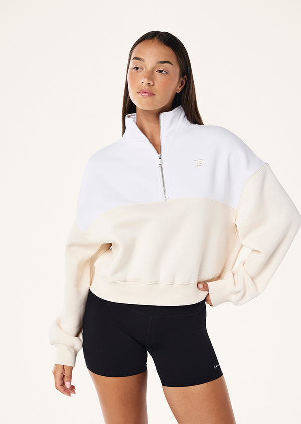 Centre Field Sweat | Whisper White | P.E Nation