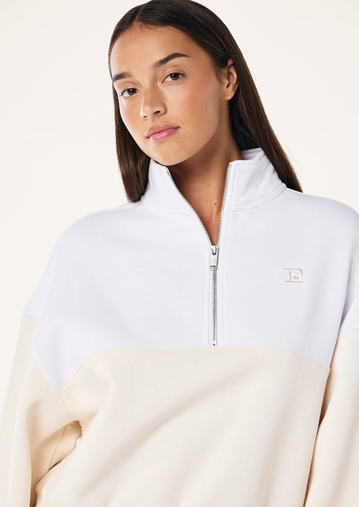 Centre Field Sweat | Whisper White | P.E Nation