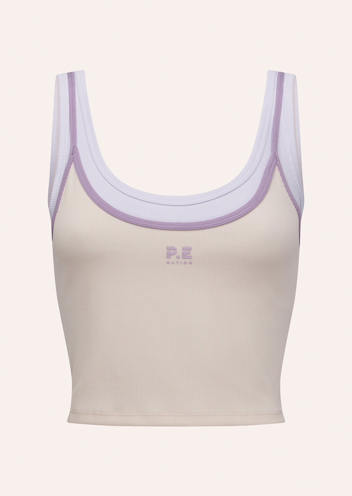 Forward Tank | Whisper White & Violet Crush | P.E Nation