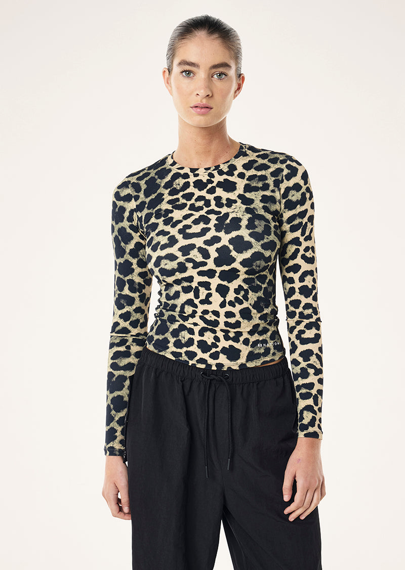 Foundation Long Sleeve Top | Leopard | P.E Nation – P.E Nation Global