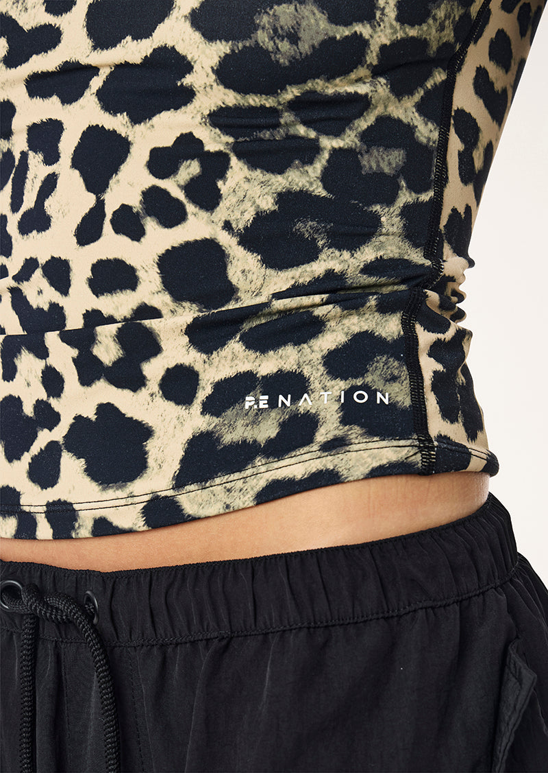 Foundation Long Sleeve Top | Leopard | P.E Nation – P.E Nation Global