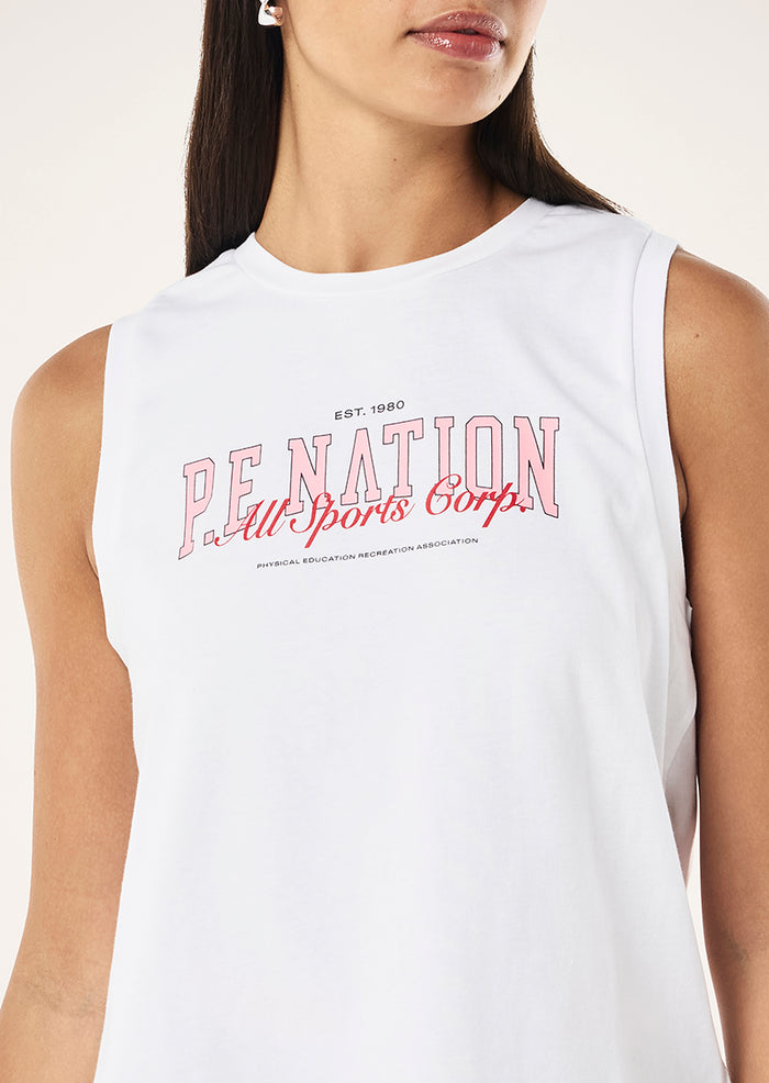Full Out Tank | Optic White | P.E Nation