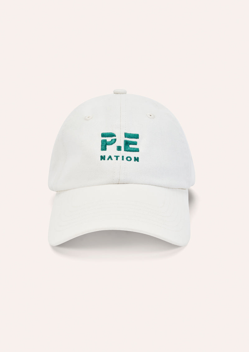 Heads Up Cap | Whisper White & College Green | P.E Nation