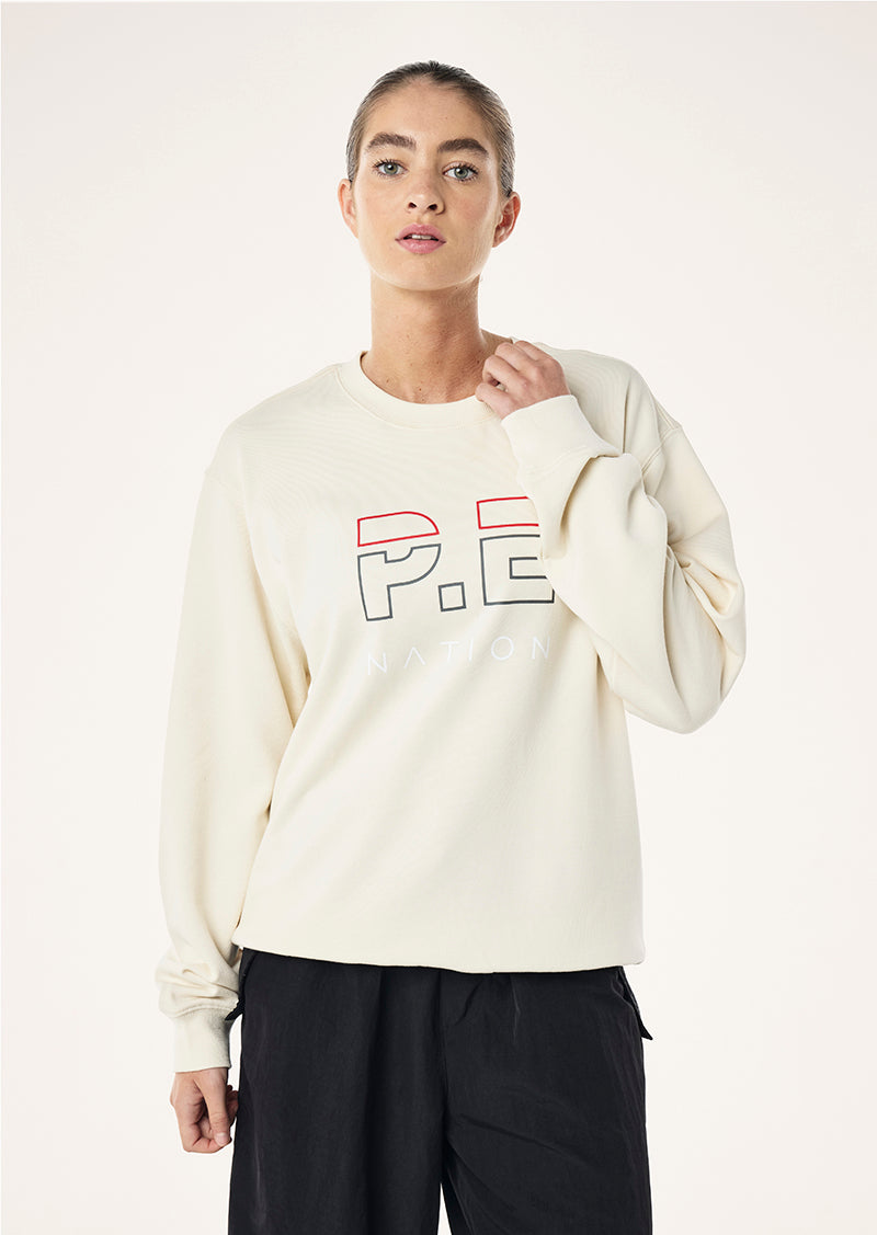 Heads Up Sweat | Whisper White | P.E Nation