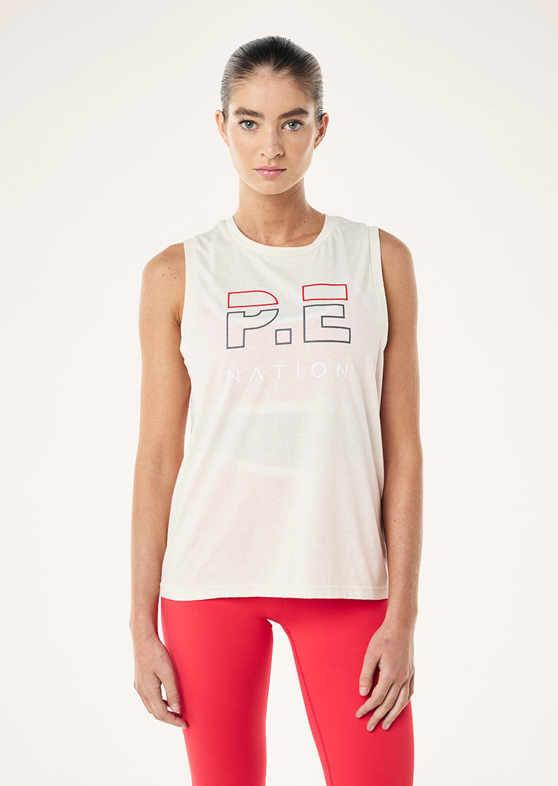 Heads Up Tank | Whisper White | P.E Nation