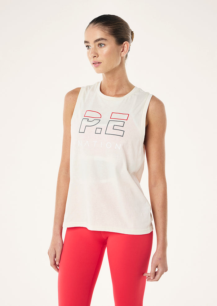 Heads Up Tank | Whisper White | P.E Nation