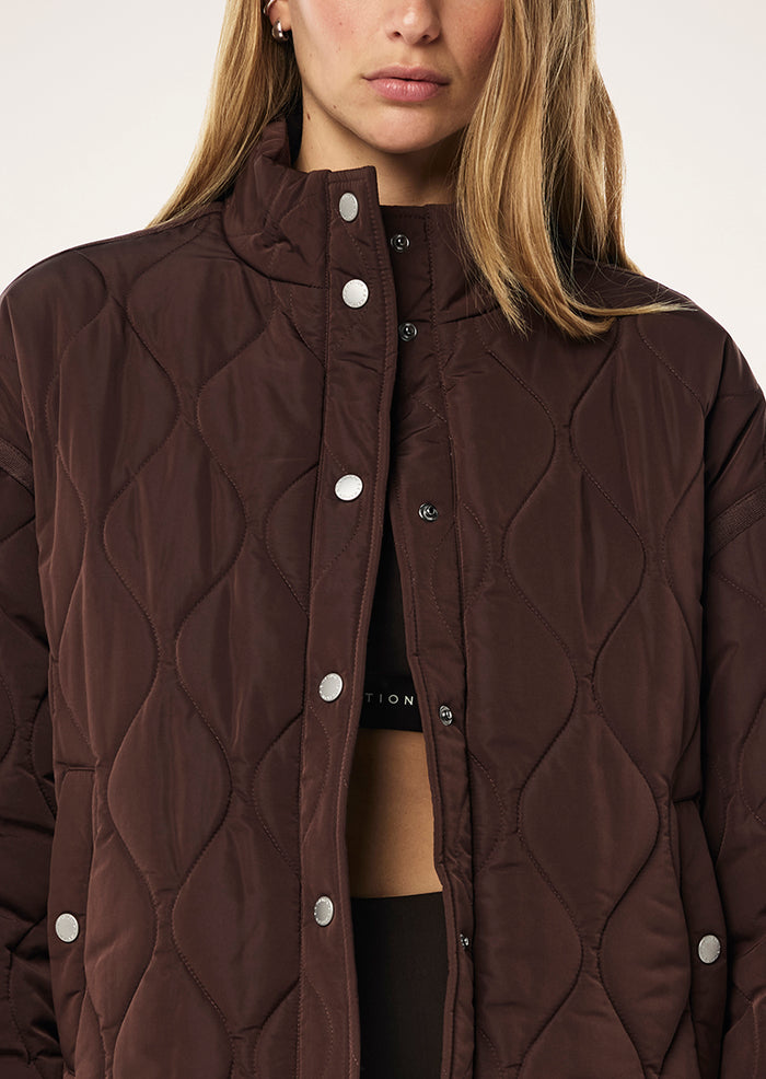 Surge Quilt Jacket | Espresso | P.E Nation