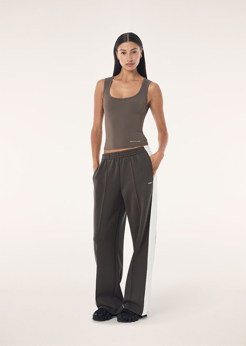 Triumph Pant 2.0 | Dark Olive & Whisper White | P.E Nation